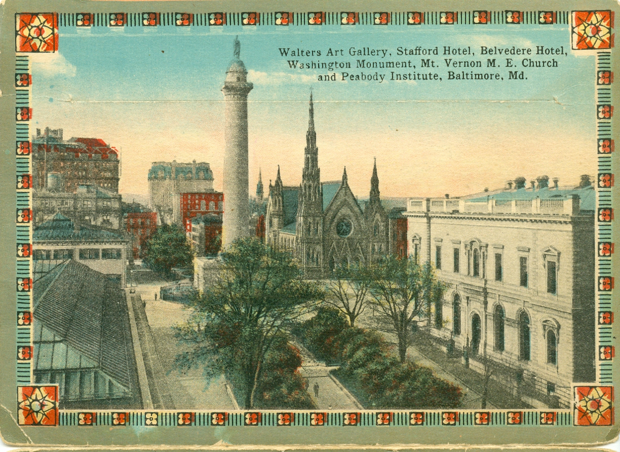 You know these Baltimore sites — in postcards from about 1912 – HoCoMDcc